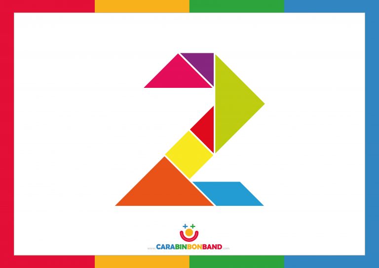 Children´s picture: Tangram number two – CARA BIN BON BAND