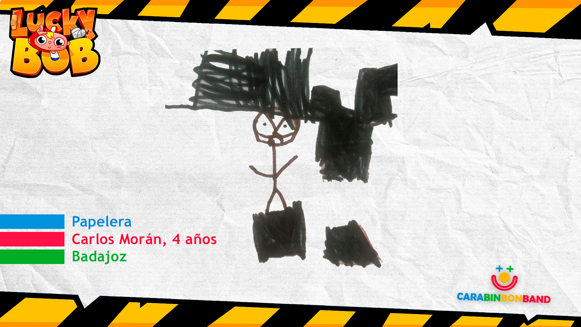 LUCKY BOB SERIES 2 DIBUJOS INVENTADOS POR LOS NIÑOS – CARA BIN BON BAND