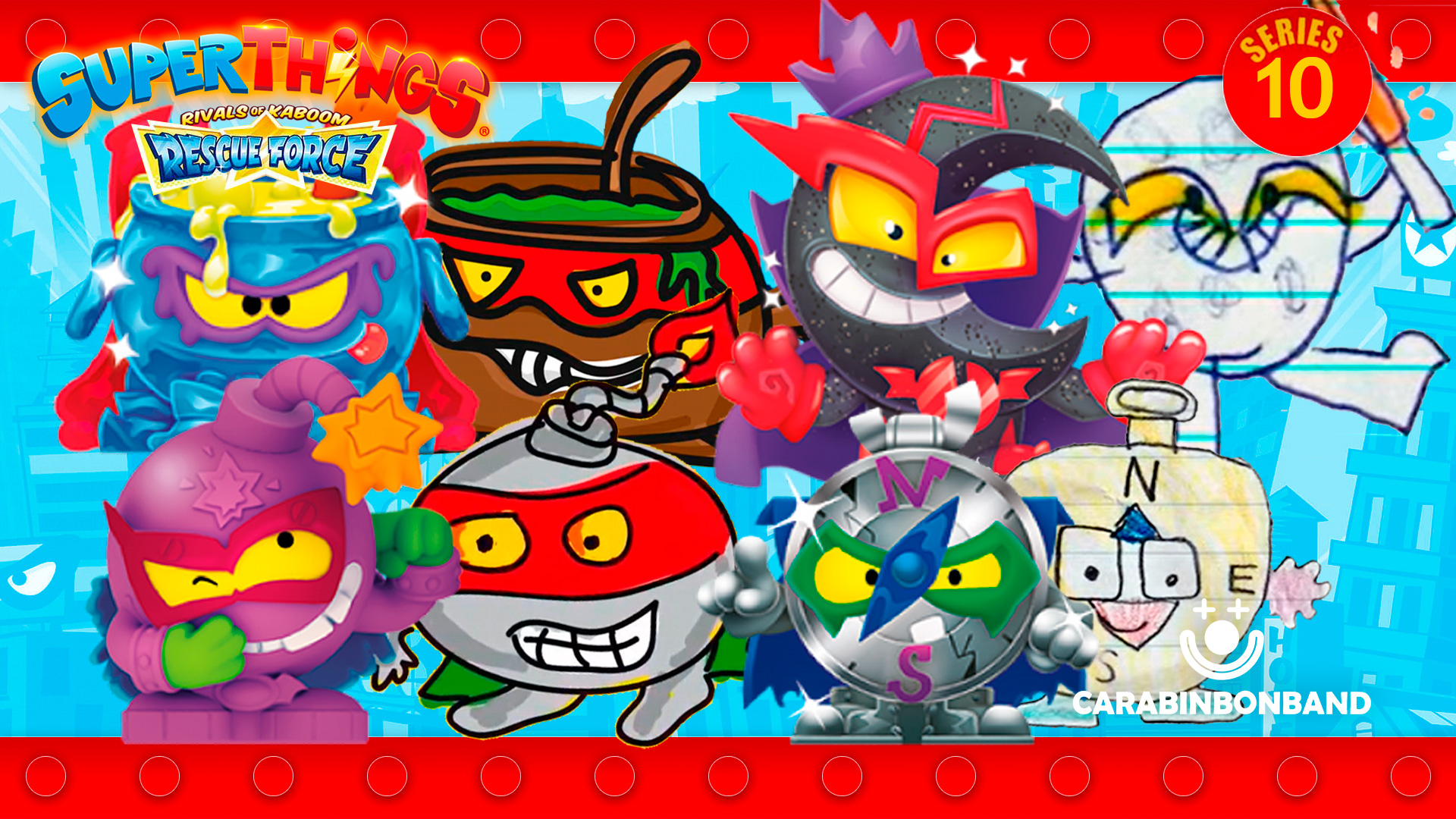 SUPERTHINGS EVOLUTION SERIE 13 – COLECCIÓN COMPLETA – CARA BIN BON BAND