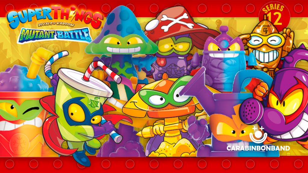 Superthings serie 13 inventada – objetos no repetidos – CARA BIN BON BAND